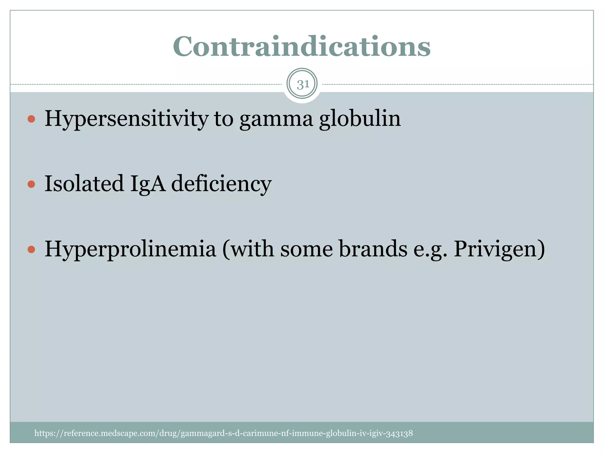 Intravenous immunoglobulin therapy (IVIG) | PPTX