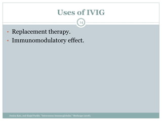 Intravenous immunoglobulin therapy (IVIG) | PPTX