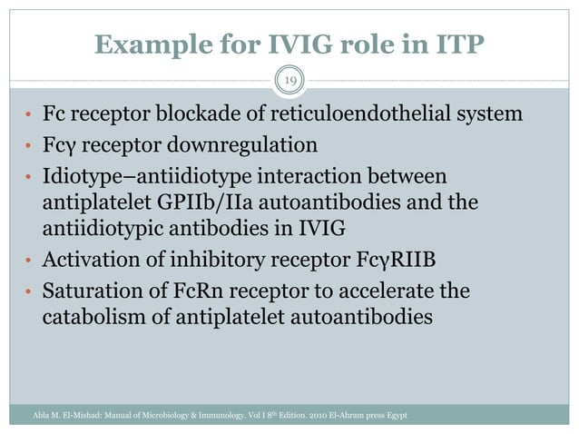 Intravenous immunoglobulin therapy (IVIG) | PPTX