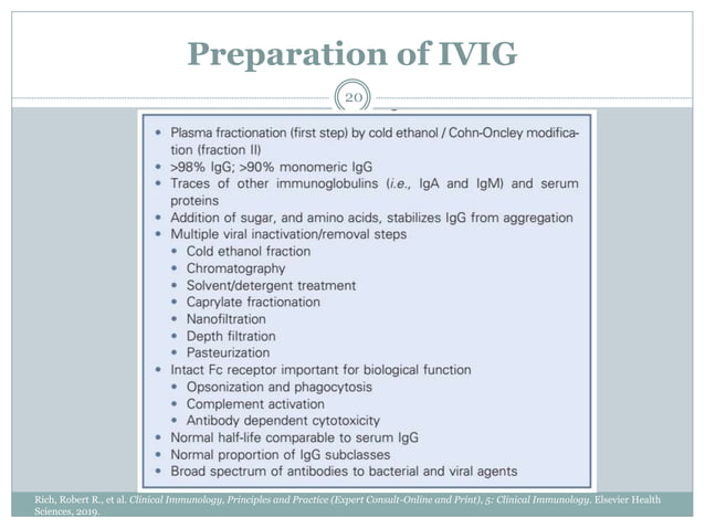 Intravenous immunoglobulin therapy (IVIG) | PPTX