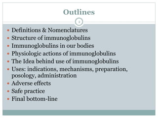 Intravenous immunoglobulin therapy (IVIG) | PPTX