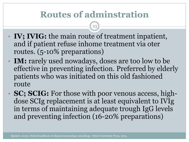 Intravenous immunoglobulin therapy (IVIG) | PPTX
