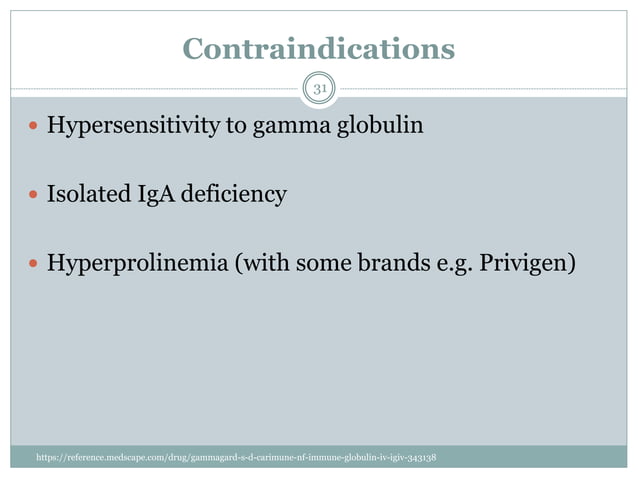 Intravenous immunoglobulin therapy (IVIG) | PPTX