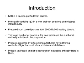 When to use IVIG in Rheumatic Diseases | PPT