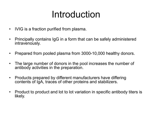 When to use IVIG in Rheumatic Diseases | PPT