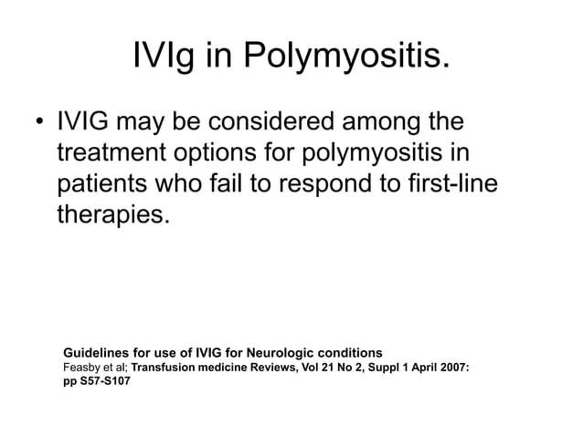 When to use IVIG in Rheumatic Diseases | PPT