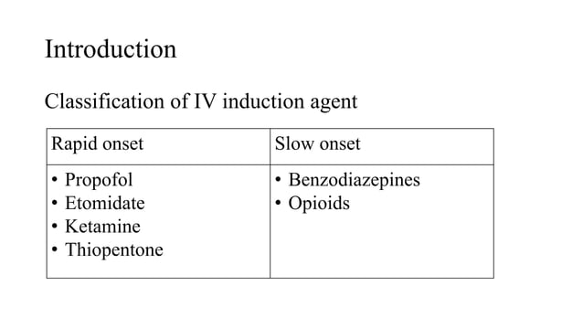 IV INDUCTION AGENTS.pptx for information | PPT