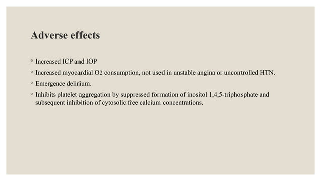 Intravenous induction agents in general anaesthesia | PPTX | Endocrine ...