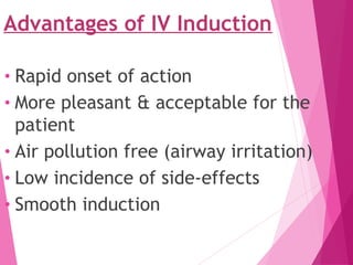 INTRAVENOUS INDUCTION DRUGS by SALUM.ppt | Brain and Nervous System ...