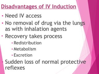INTRAVENOUS INDUCTION DRUGS by SALUM.ppt | Brain and Nervous System ...