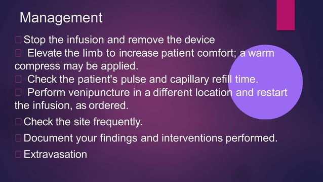 IV infiltration and Extravasation | PPTX | Medical Health