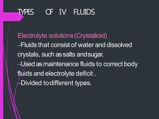 Iv infusion ppt | PPTX