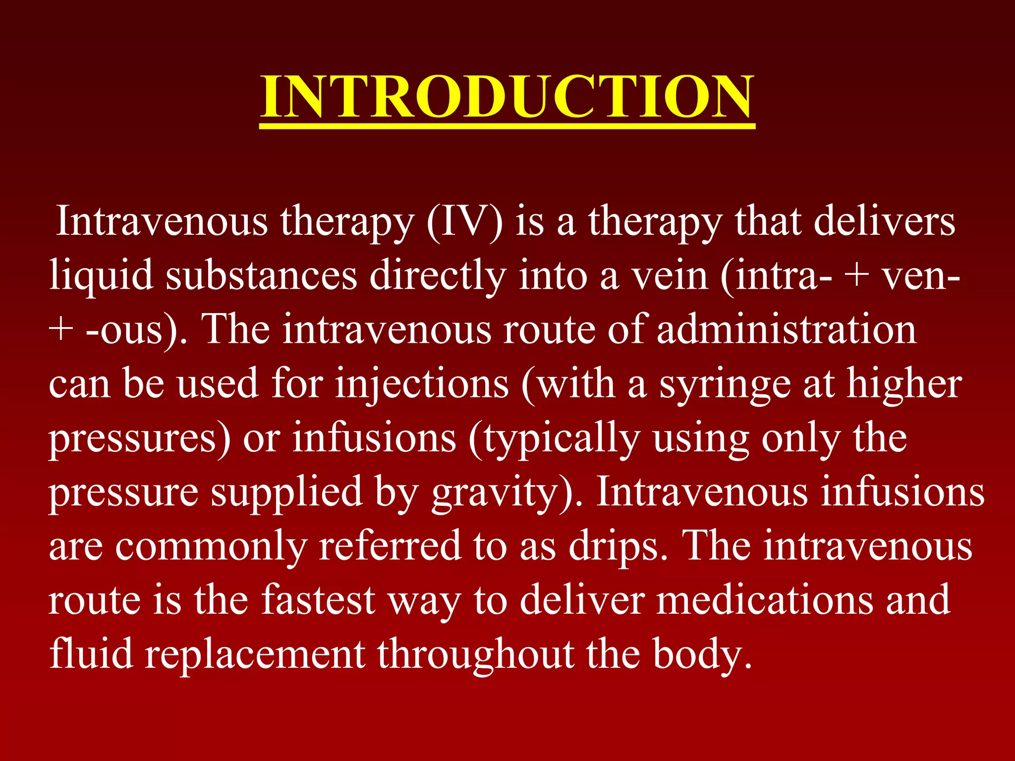Iv injection- intravenous injection | PPTX
