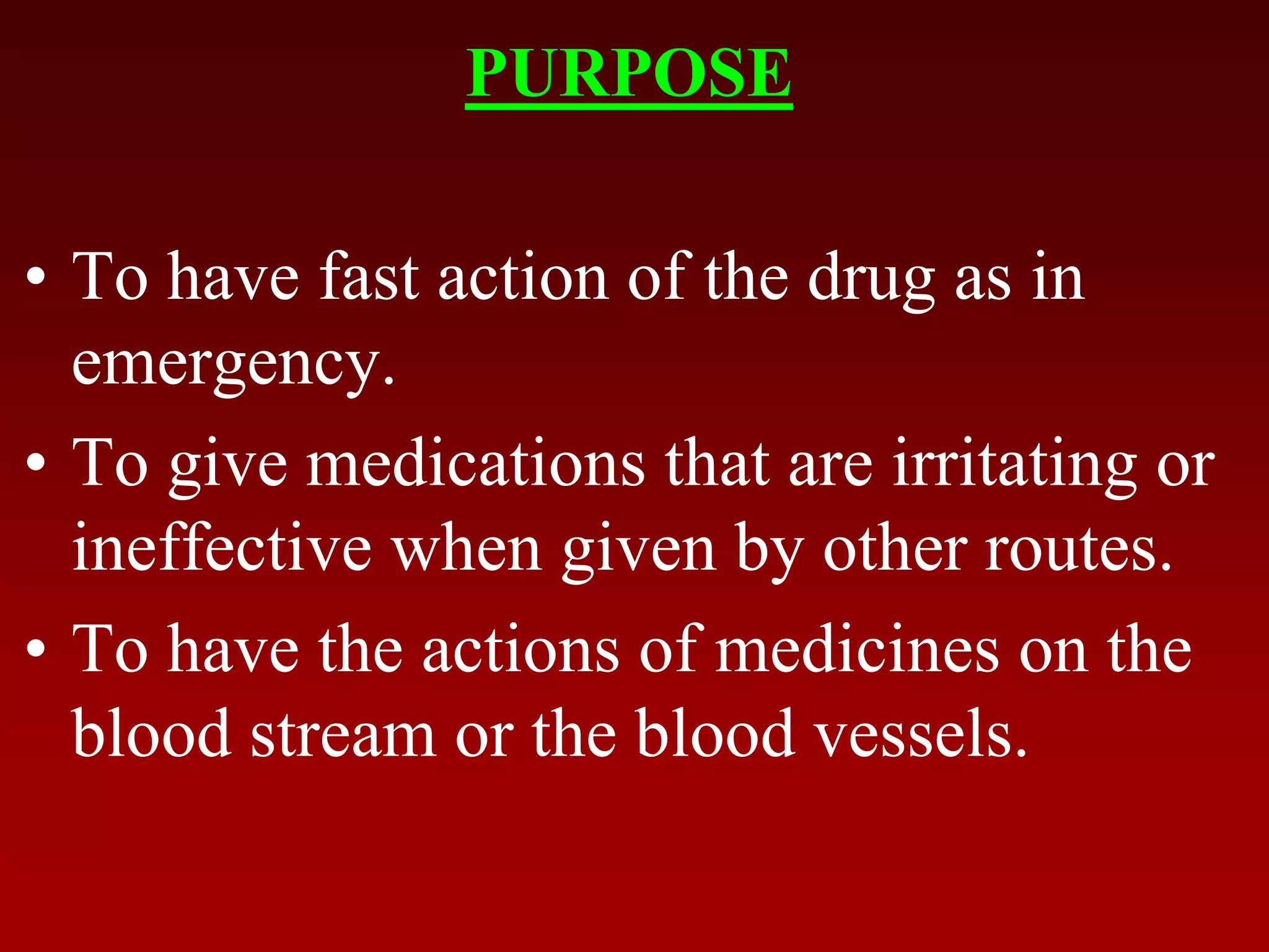 Iv injection- intravenous injection | PPTX | First Aid | Injuries
