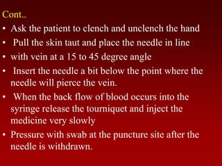 Iv injection- intravenous injection | PPTX