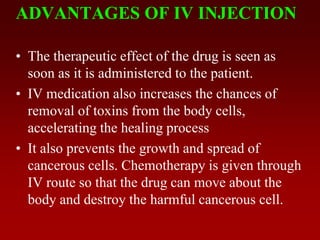 Iv injection- intravenous injection | PPTX
