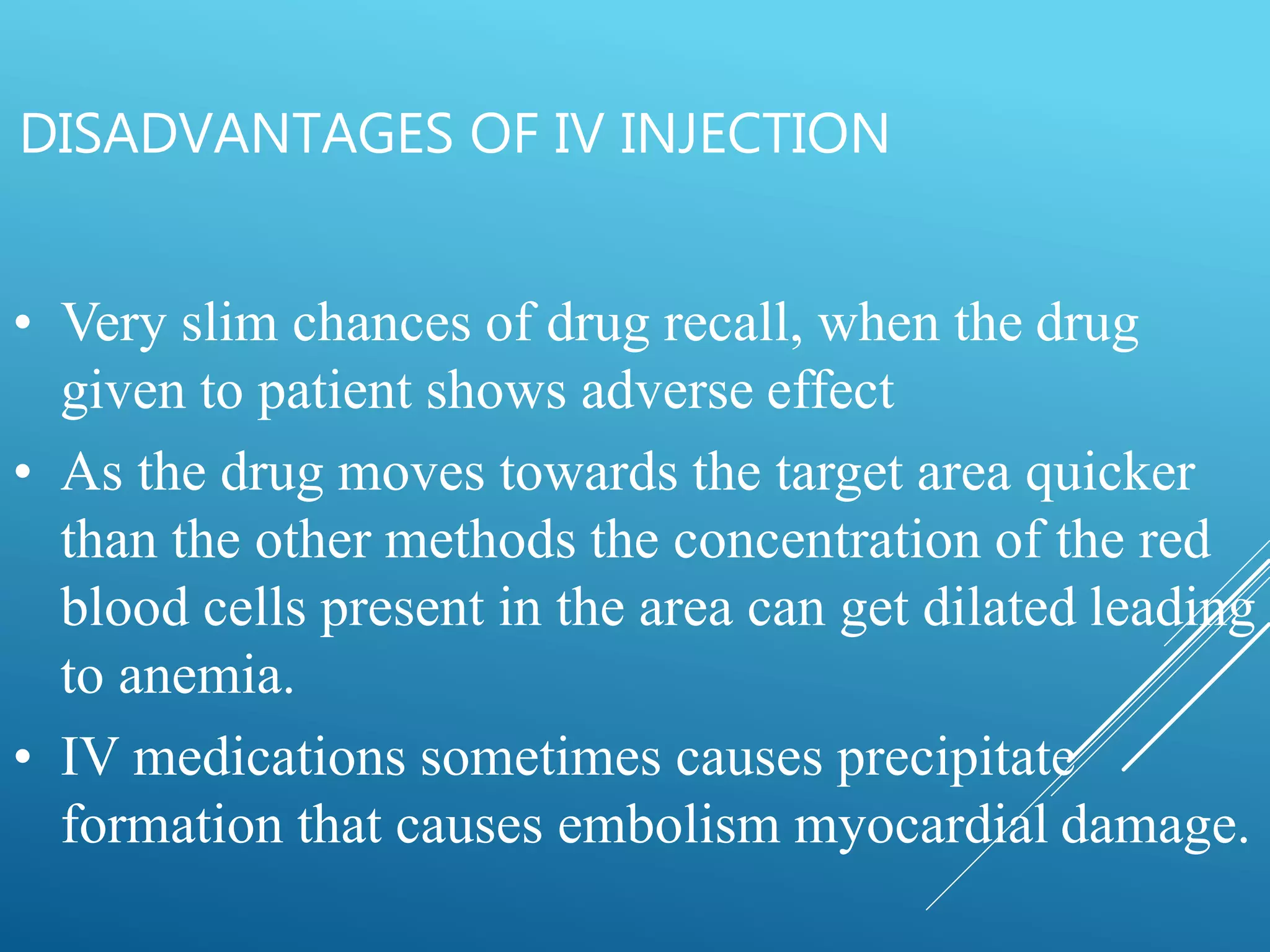 Intravenous Injection ppt | PPTX
