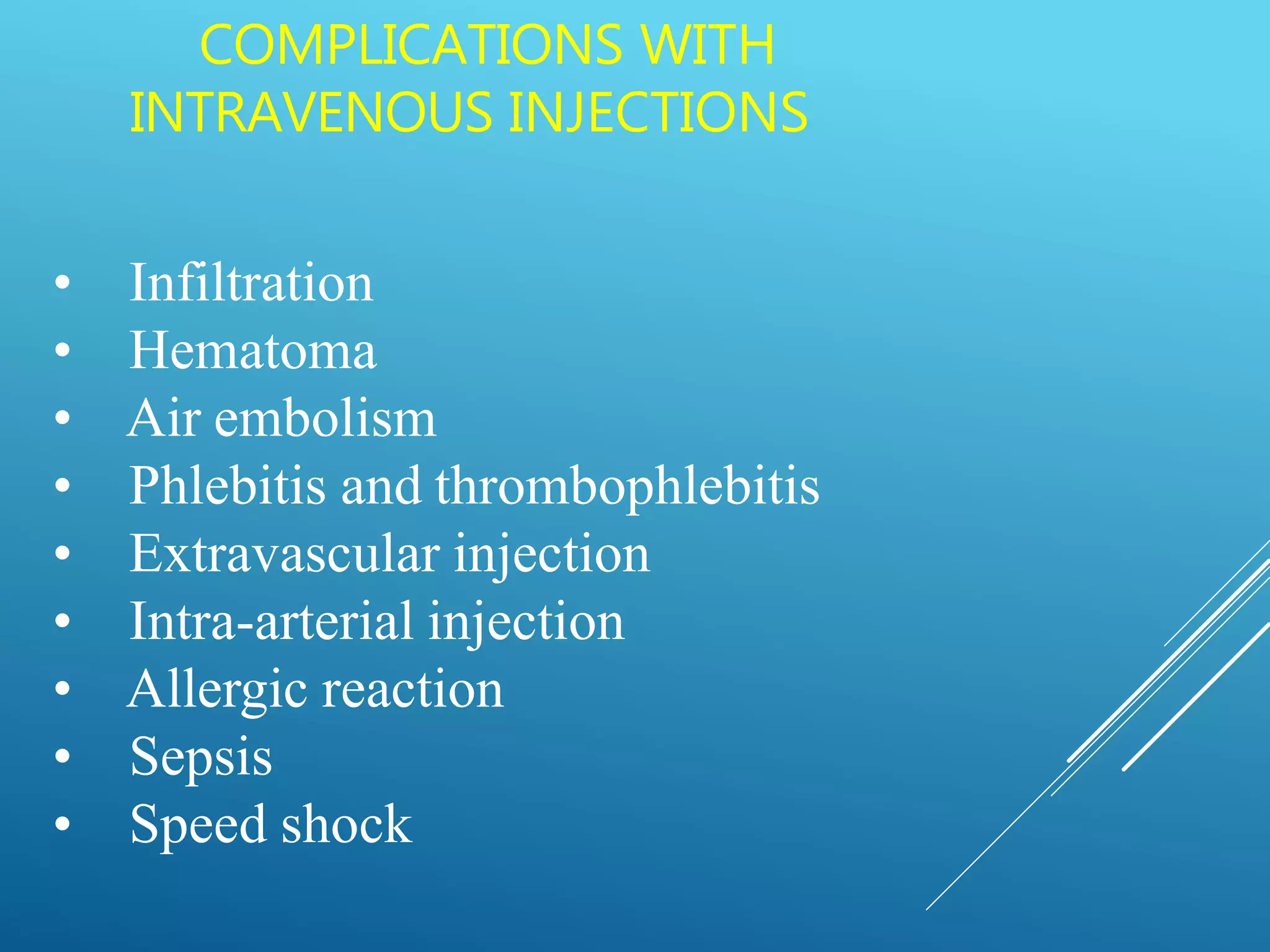 Intravenous Injection ppt | PPTX