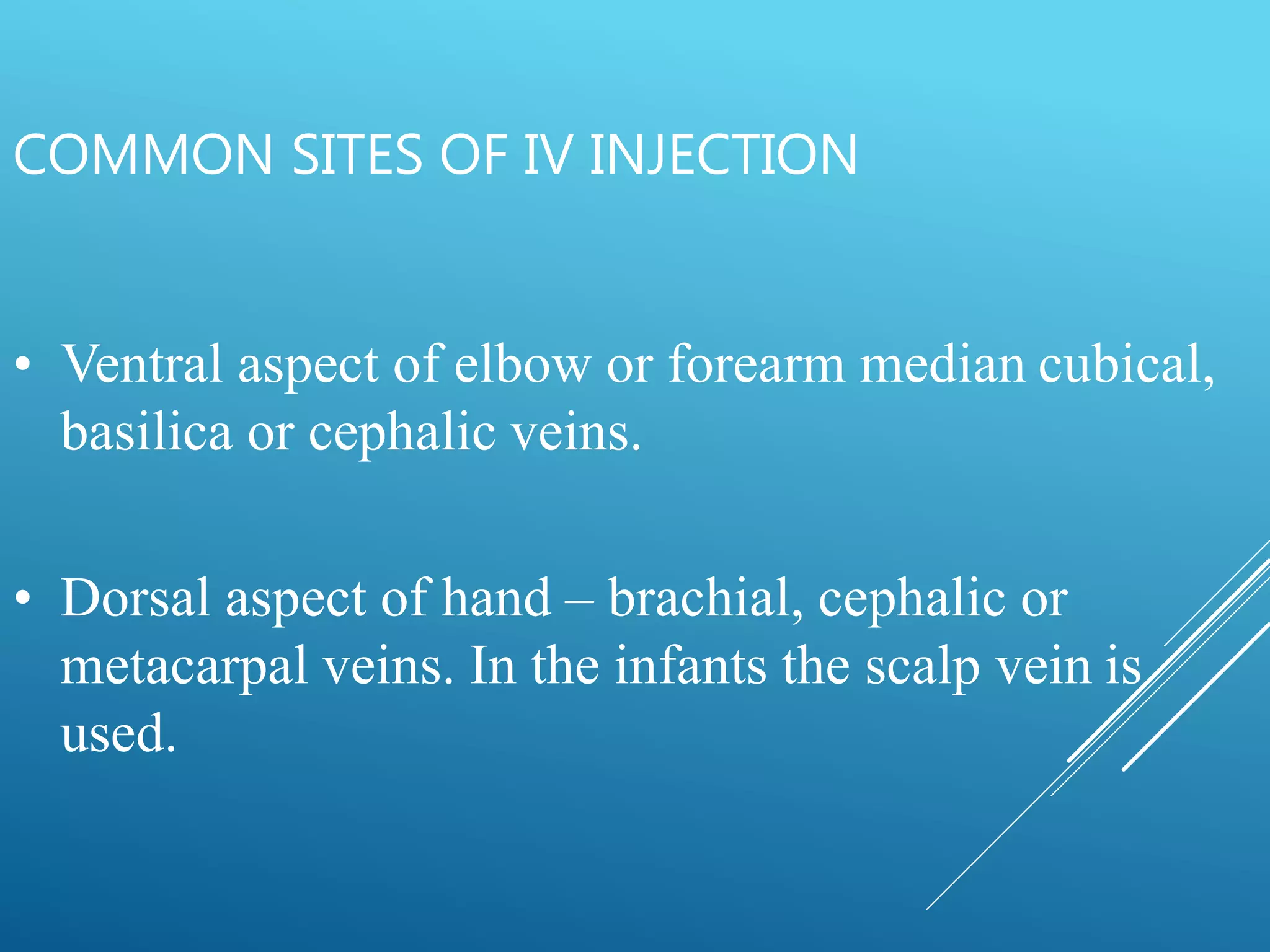 Intravenous Injection ppt | PPTX