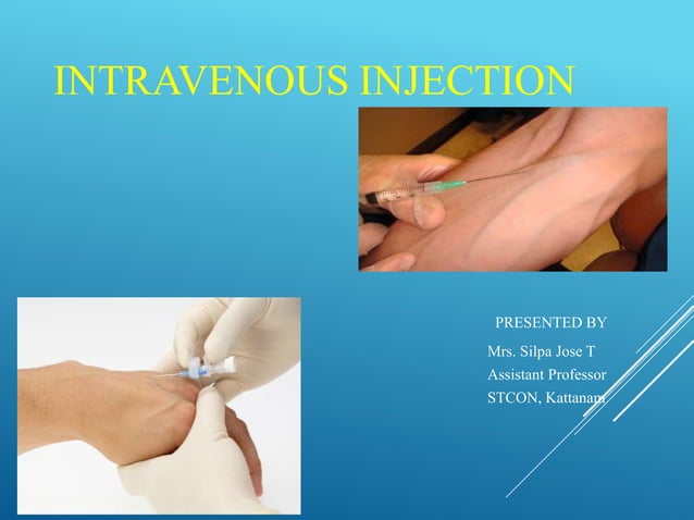 Intravenous Injection ppt | PPTX