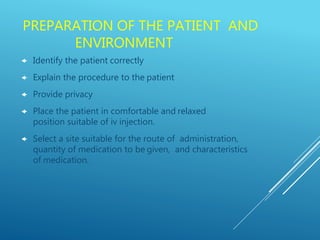 Intravenous Injection ppt | PPTX