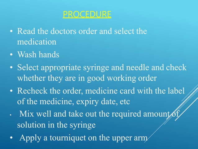 Intravenous Injection ppt | PPTX