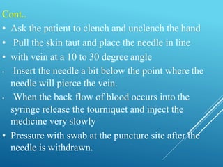 Intravenous Injection ppt | PPTX