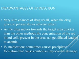 Intravenous Injection ppt | PPTX