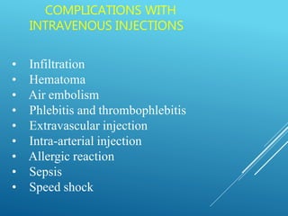 Intravenous Injection ppt | PPTX