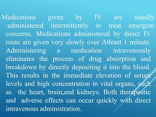 Intravenous Injection ppt | PPTX