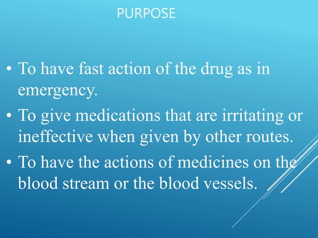 Intravenous Injection ppt | PPTX