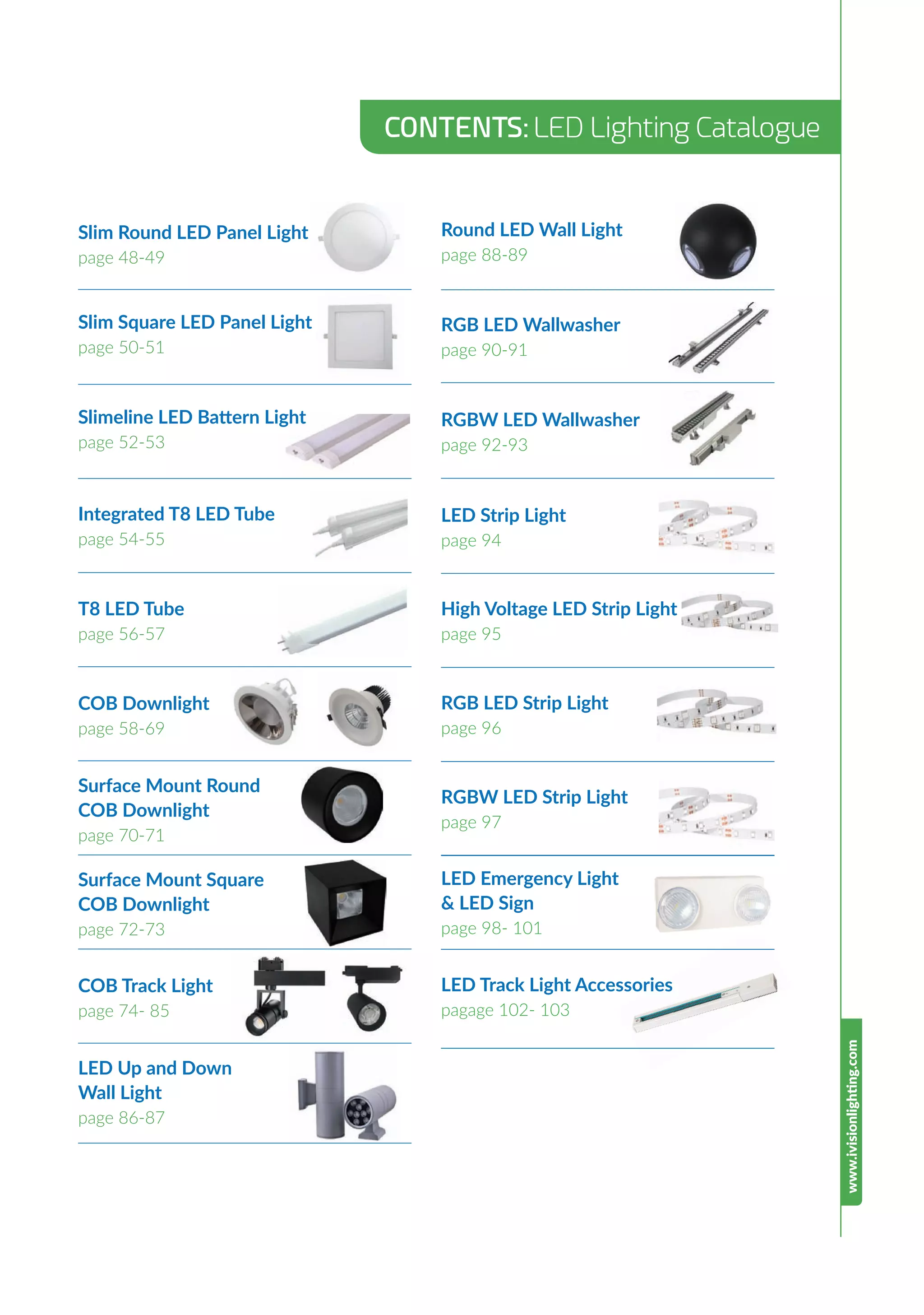 IVision Lighting(IVisionTech) LED Product Catalogue 2019 | PDF