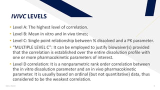 IVIVC: PBPK Simulation and Biowaiver Study Using IVIVC | PPTX