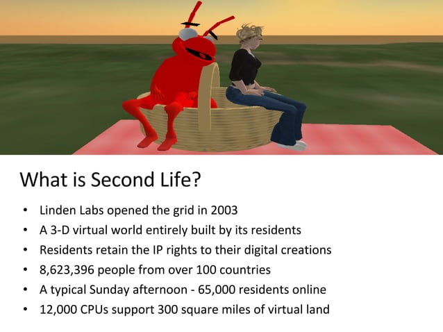 Second Life in Education | PPT