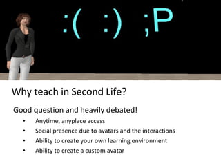 Second Life in Education | PPT