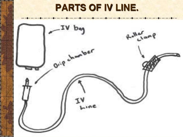 Iv line.