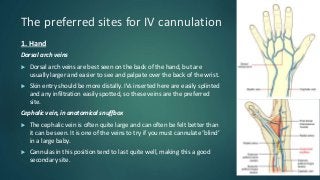 Iv line insertion in children | PPTX
