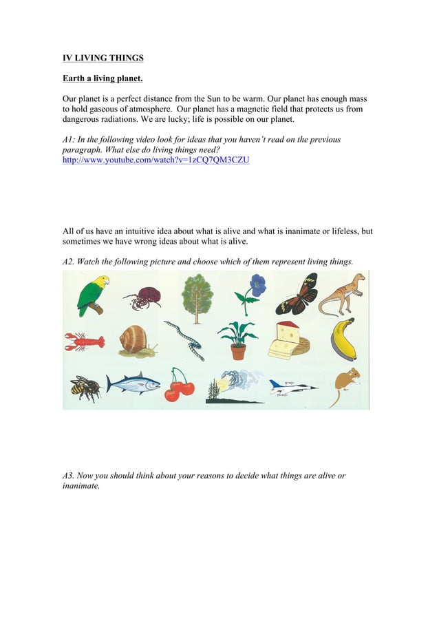 Iv living things, | PDF