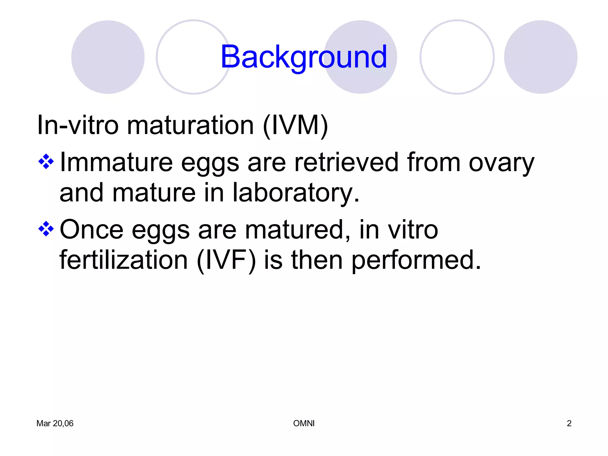 Ivm Of Oocytes Study | PPT