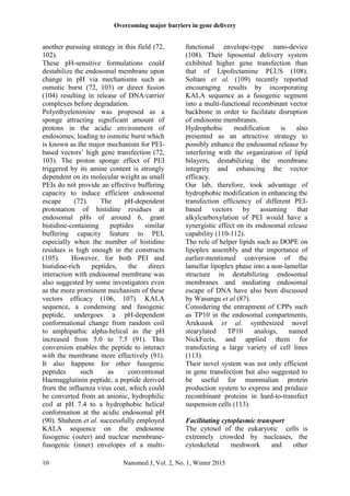 Non-biological gene carriers designed for overcoming the major extra ...