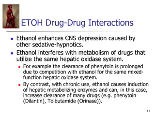 IVMS-CNS Depressants II /Drugs of Abuse IV-Ethanol | PPTX