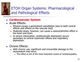 IVMS-CNS Depressants II /Drugs of Abuse IV-Ethanol | PPT