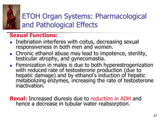 IVMS-CNS Depressants II /Drugs of Abuse IV-Ethanol | PPTX