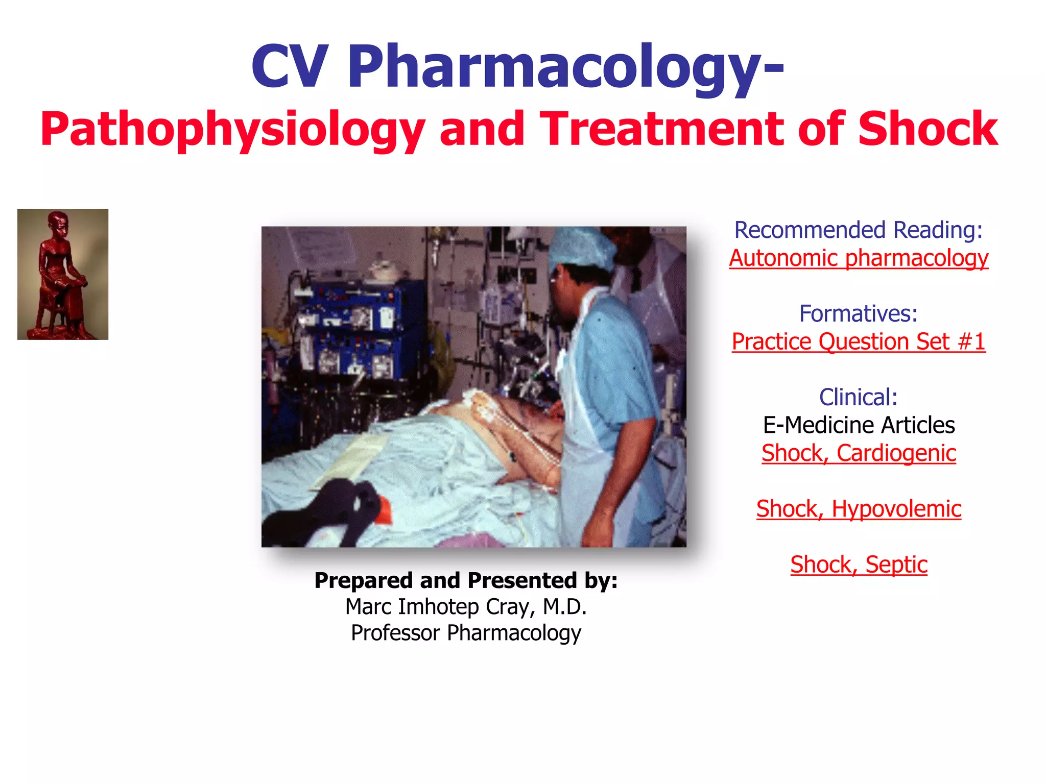 Pathophysiology, Pharmacology and Treatment of Shock | PDF