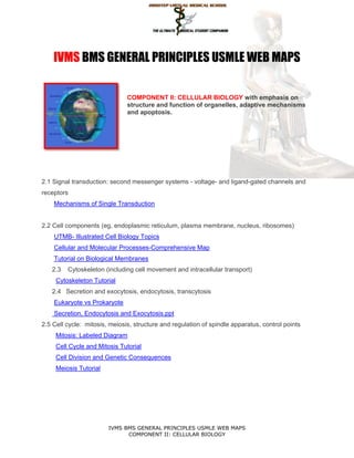 Ivms bms general principles usmle web map cellular biology | PDF