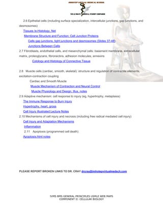 Ivms bms general principles usmle web map cellular biology | PDF