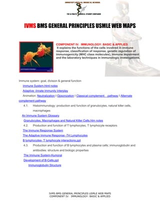 Ivms bms general principles usmle web map immunologybasic and applied | PDF
