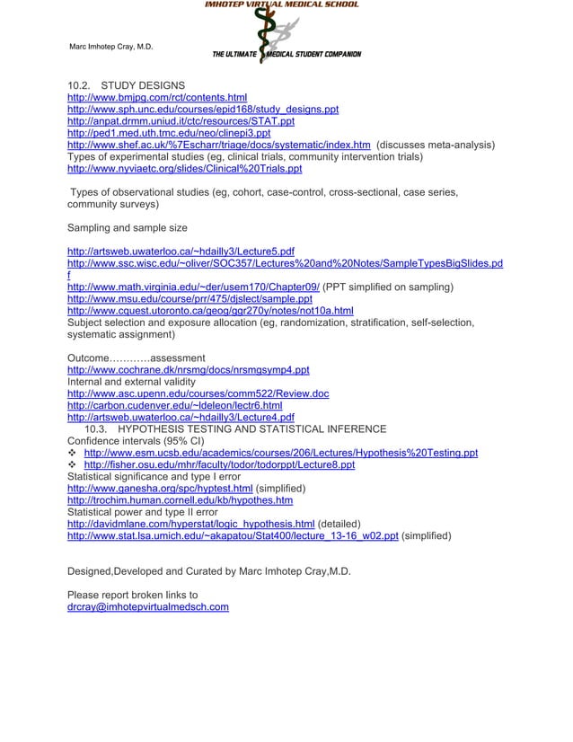 IVMS BMS GENERAL PRINCIPLES USMLE WEB MAPS-Global | PDF
