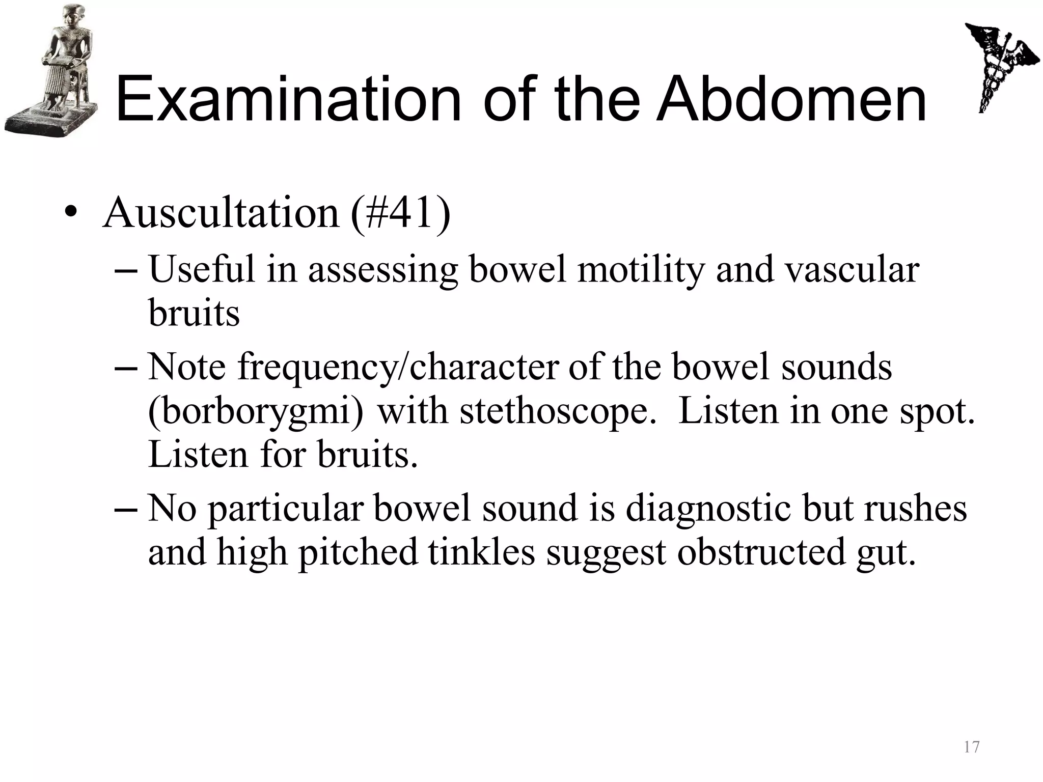 IVMS -ICM Examination of the Abdomen | PDF