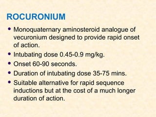 Iv muscle relaxants | PPT